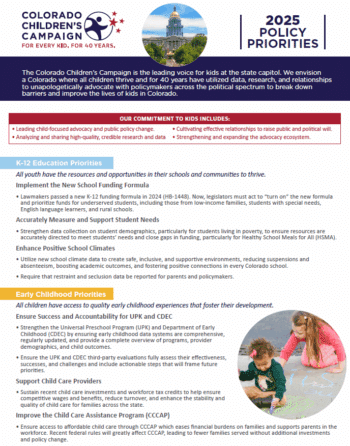 2025 Legislative Session - Colorado Children's Campaign | Every Day for ...